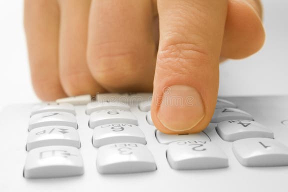 Finger with phone stock image. Image of control, concepts - 4422919