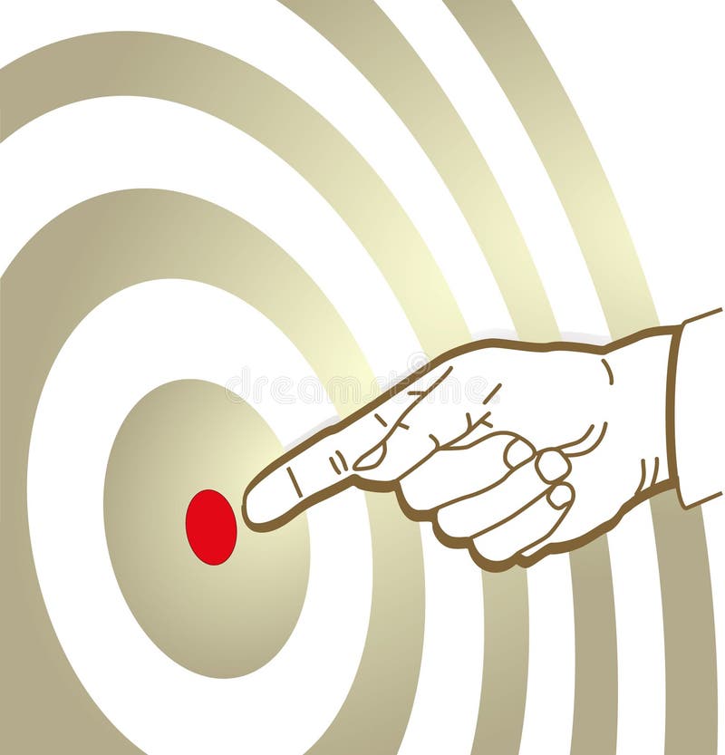 Finger point stock vector. Illustration of pointer, thumb - 10644744