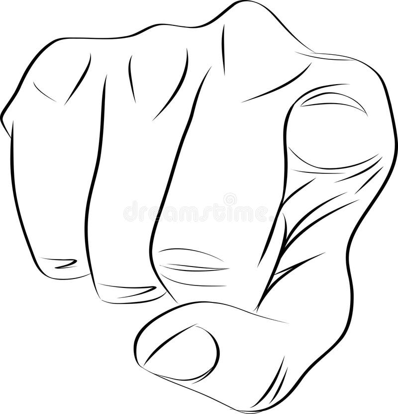 Hand Showing Symbol Like. Making Thumb Up Gesture Stock Vector ...