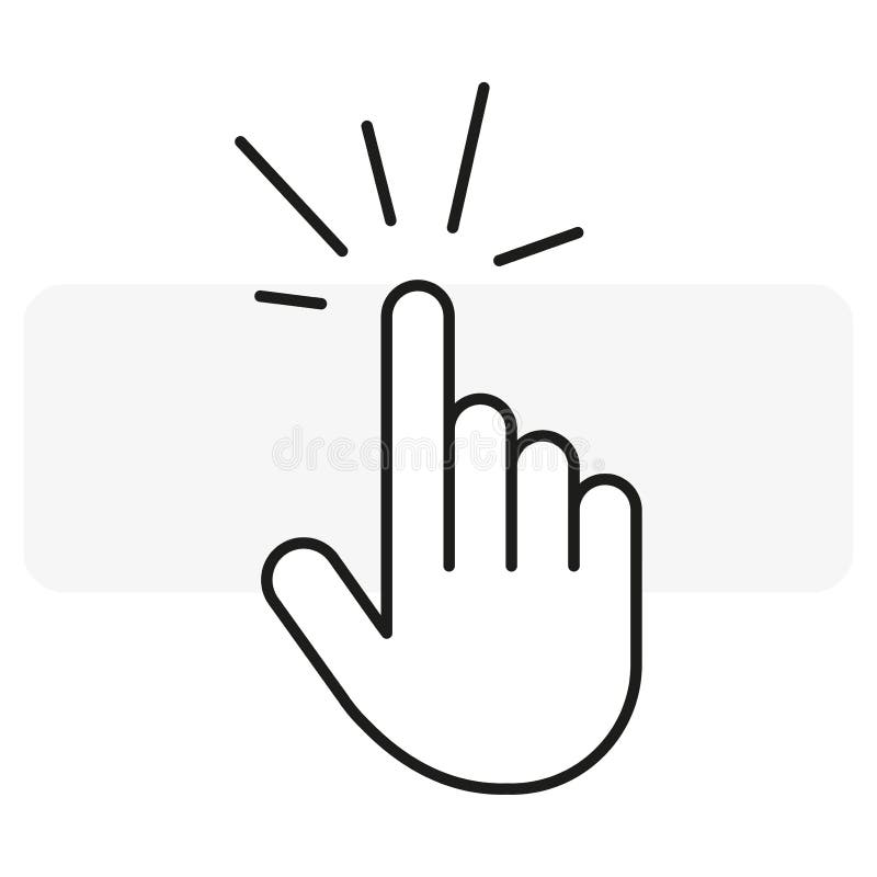 Finger Pointer. Arrow Pointer, Mouse Cursor. Vector Illustration Stock ...
