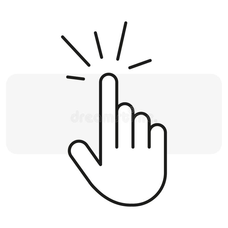 Finger Pointer. Arrow Pointer, Mouse Cursor. Vector Illustration Stock ...