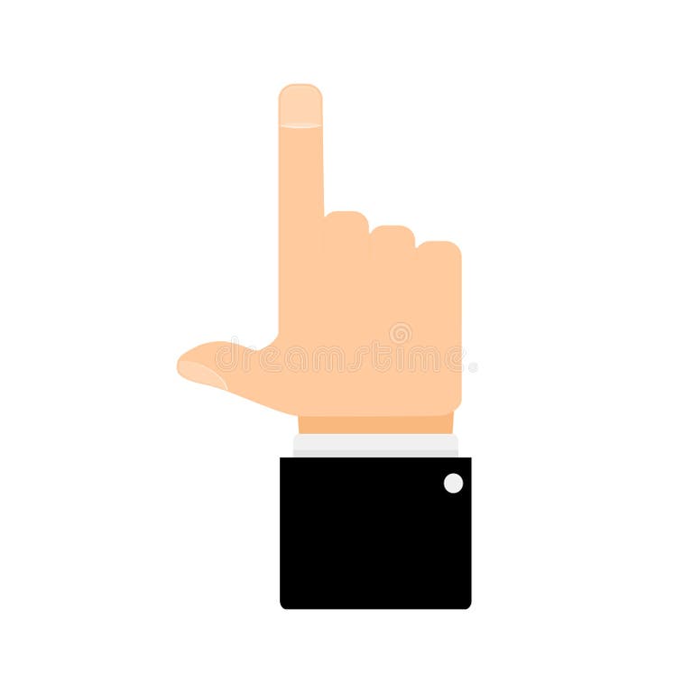 One Finger Up Stock Illustrations – 5,138 One Finger Up Stock ...