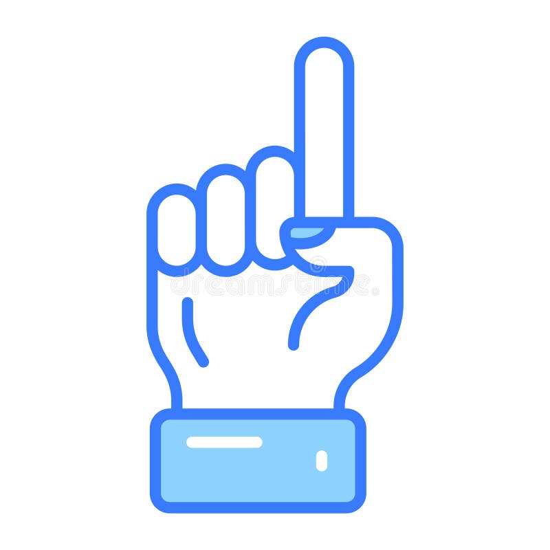 Finger Pointing Hand Gesture, Concept Vector Design of Allah is One ...