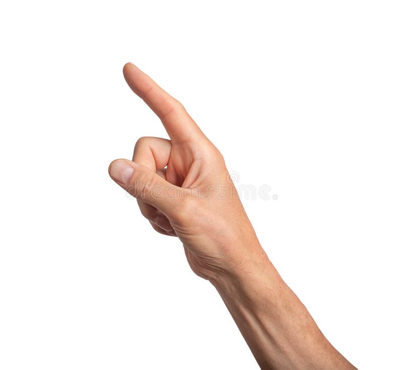 Hand Gesture, Sign Measuring, Showing Big Size Isolated on White ...