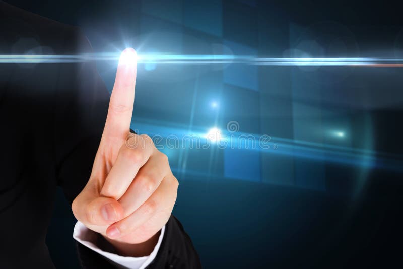 Finger pointing to light stock photo. Image of finger - 39230670