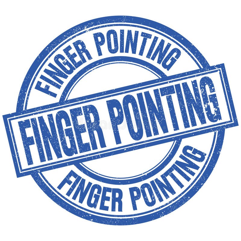 FINGER POINTING Text on Red Lines Stamp Sign Stock Illustration ...