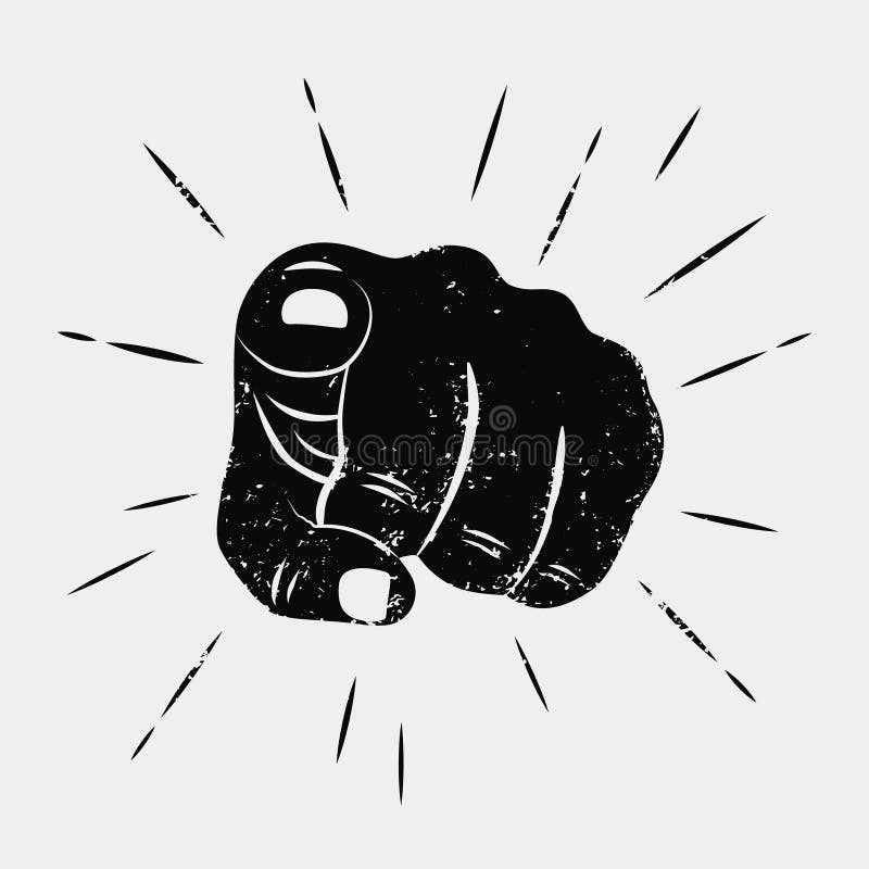 Finger Pointing at You Vector. we Need You Stock Vector - Illustration ...