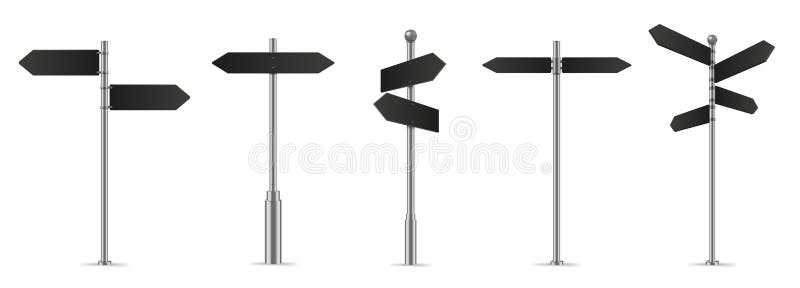 Finger Post. 3D Wayfinding Sign, Black Multi Directional Fingerposts ...