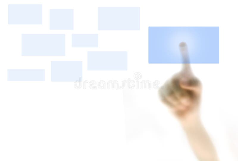 Finger press on a button stock image. Image of fingerprint - 24398137