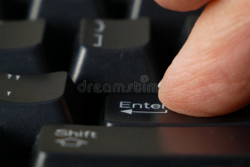 Finger on Qwerty Smartphone Stock Photo - Image of gadget, portable ...