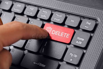 145 Finger Press Delete Button Stock Photos - Free & Royalty-Free Stock ...