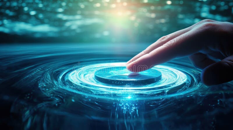 Finger Press on Emergency Stop Switch Button, Machine Control of Urban ...