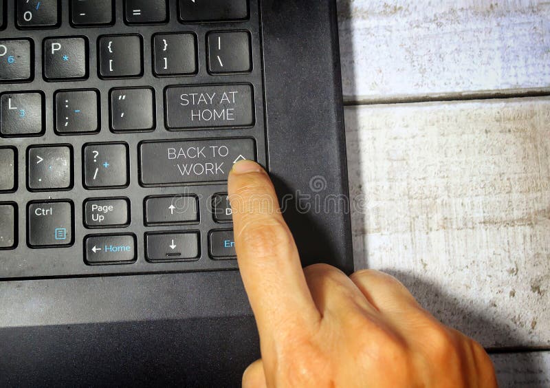 Top View of Finger and Keyboard Stock Image - Image of communication ...