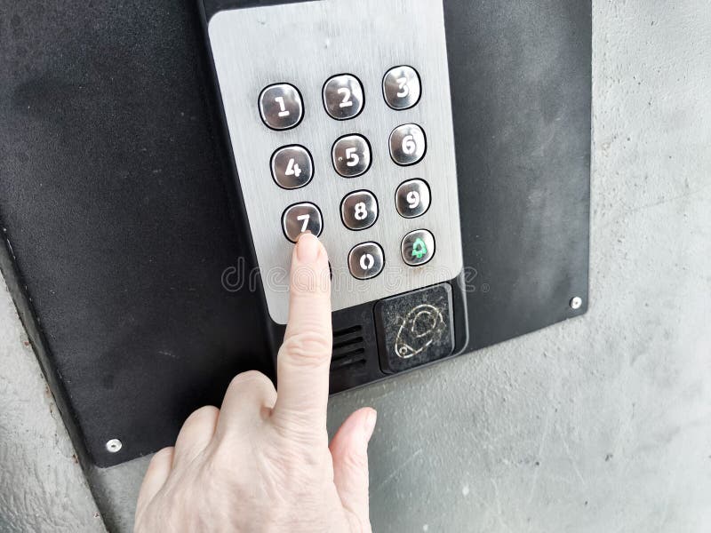 Finger Pressing Button Intercom System Elevator Day Stock Photos - Free ...