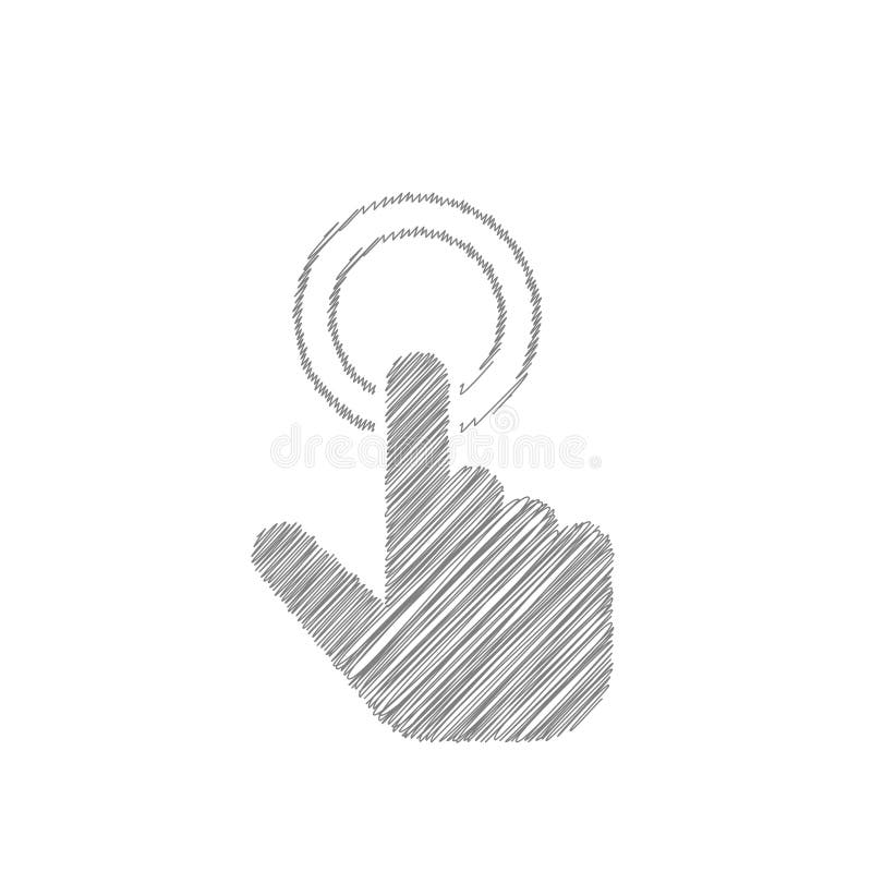 Finger Cursor Sketch Stock Illustrations – 934 Finger Cursor Sketch ...