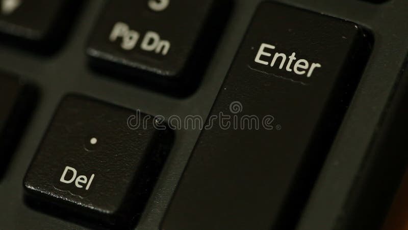 The Man Pressing the Enter Key Stock Footage - Video of human, male ...