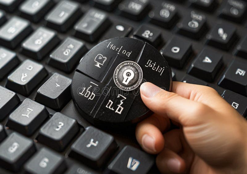 Finger-pressing the Enter Button Stock Illustration - Illustration of ...