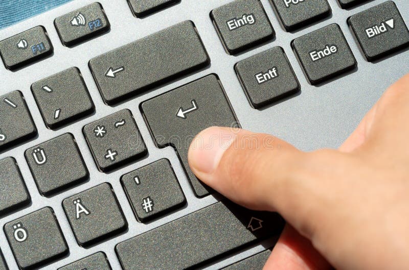 Finger Pressing Pushing a Simple Red Emergency Stop Push Button ...