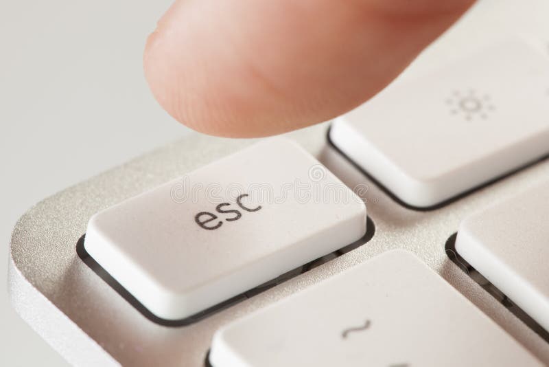 Pressing Escape Key On Computer Keyboard Stock Image - Image of process ... Pressing Escape Key On Computer Keyboard Stock Image - Image of process ...