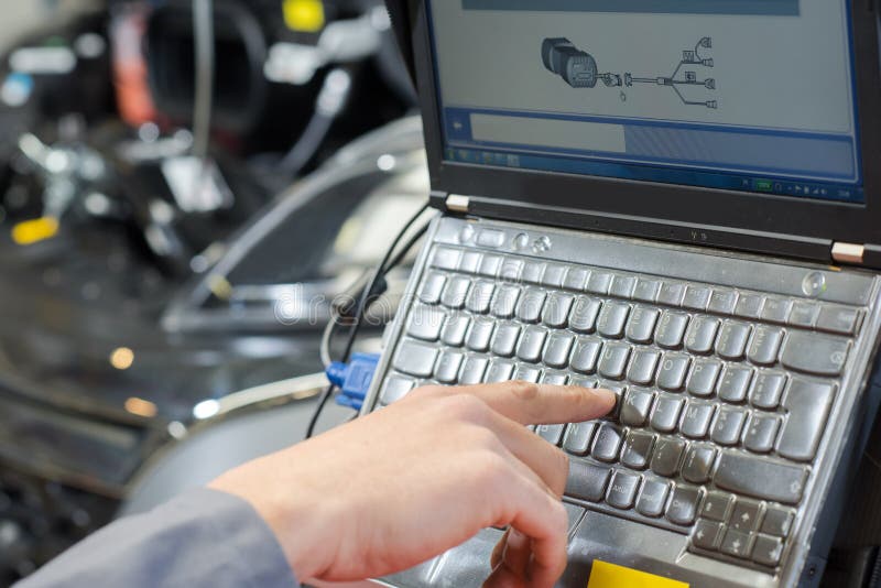 Finger Pressing Key on Computer Keyboard Stock Image - Image of ...