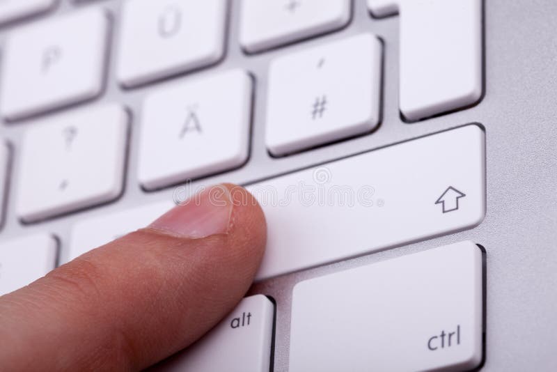 Finger Pressing on Stop Terrorism Button on Keyboard Stock Photo ...