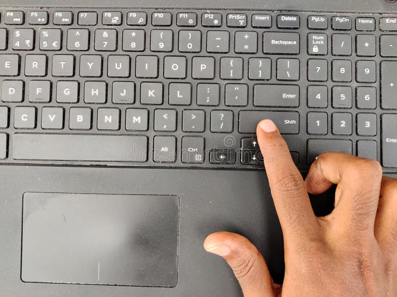 Computer Shift Key Finger Pressing Button Stock Photos - Free & Royalty ...