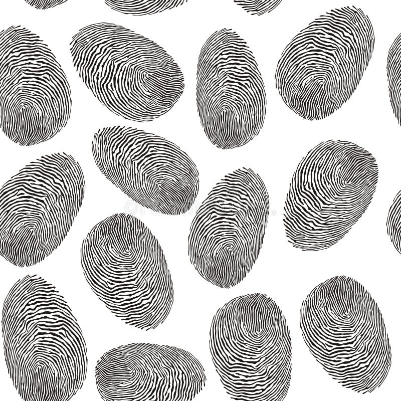 Finger-print Scanning Identification System. Stock Vector ...