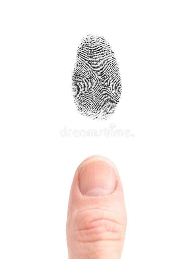 Tip of Human Hand Showing Unique Finger Print Stock Image - Image of ...