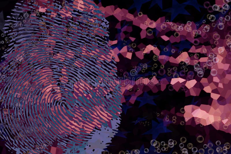 Red FingerPrint Fade stock vector. Illustration of digital - 2997730