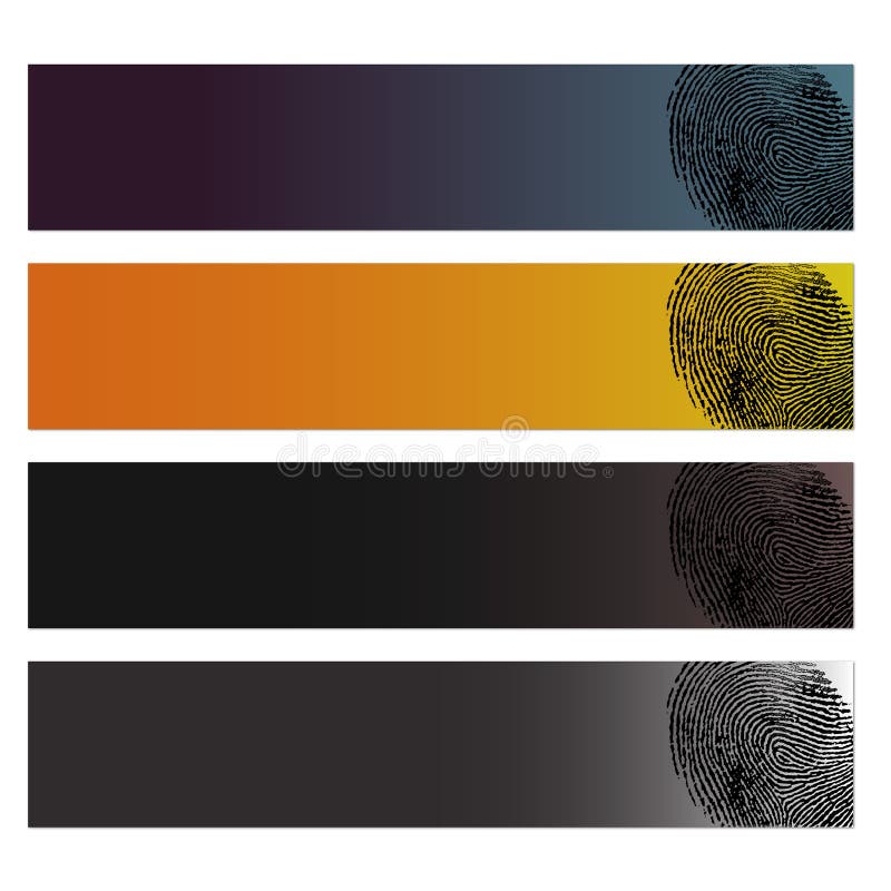 Binary finger print stock vector. Illustration of black - 20506245