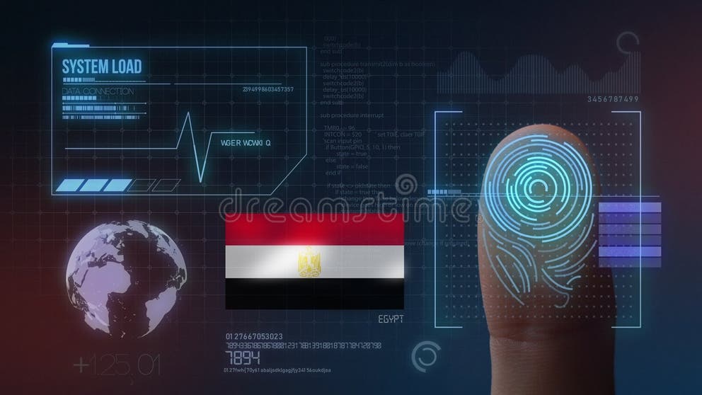Finger Print Biometric Scanning Identification System. Egypt ...