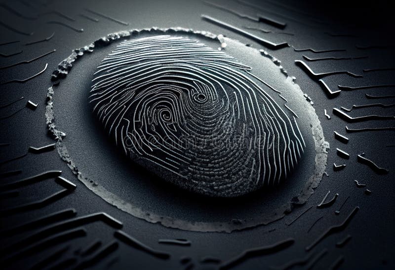 Finger Print.illustration. AI Generative Stock Illustration ...