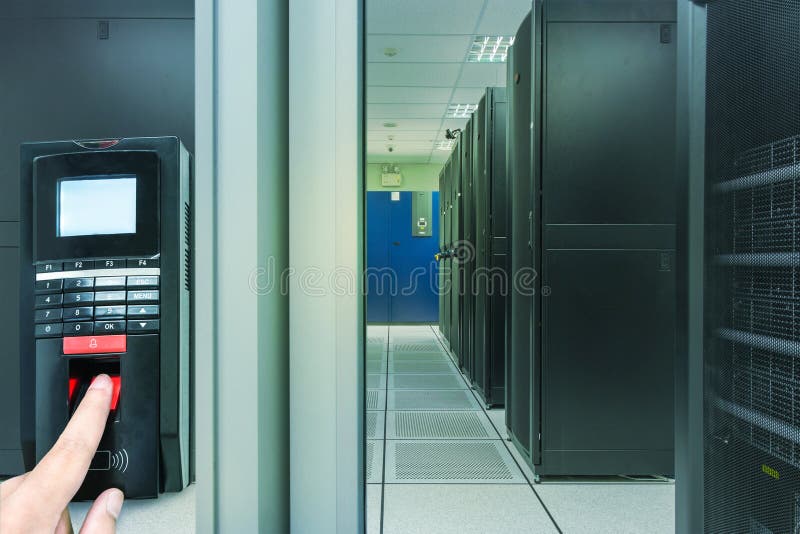 Finger Print Scan for Enter Security System Stock Image - Image of ...