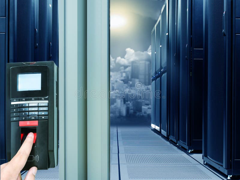 Finger Print Scan for Enter Security System Stock Image - Image of ...