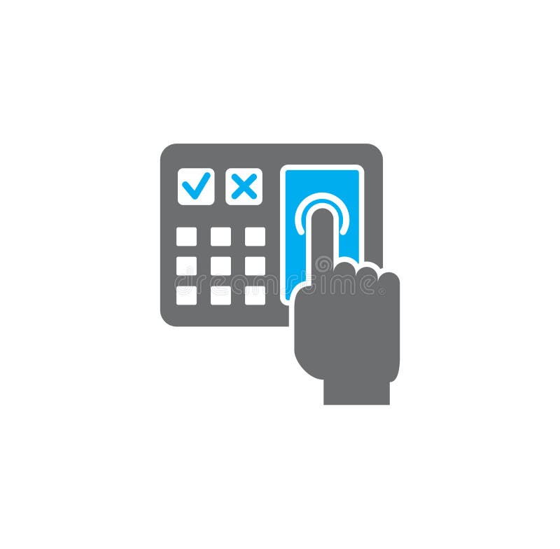 Finger Print Security Related Icon on Background for Graphic and Web ...