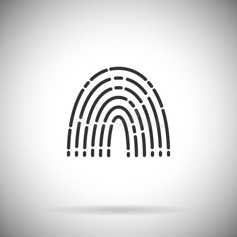 Finger print vector icon stock vector. Illustration of print - 90298750