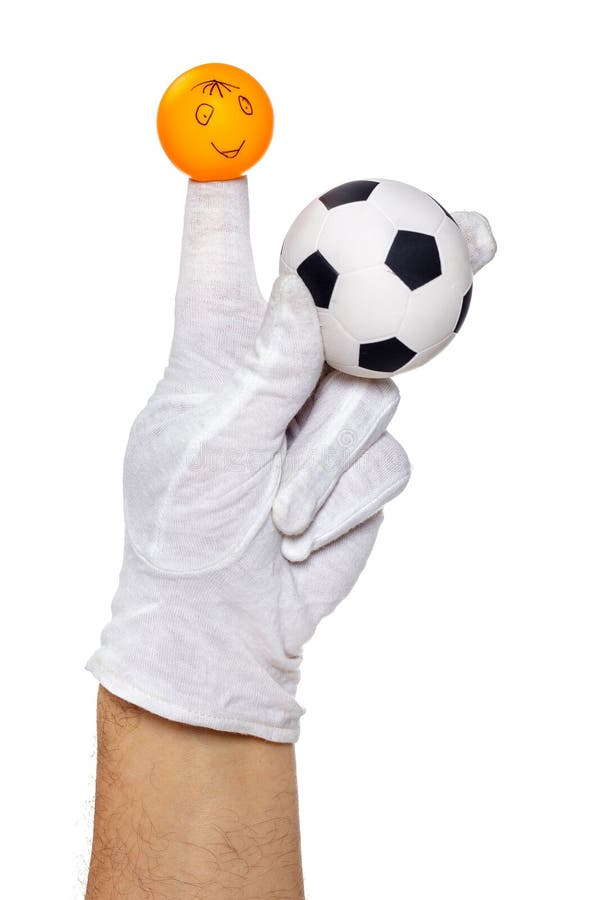 Finger Puppet Holding Football Ball Stock Photos - Free & Royalty-Free ...