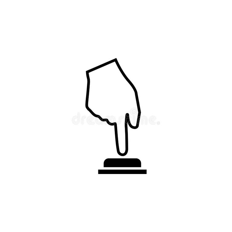 Finger Button Icon Stock Illustrations – 61,867 Finger Button Icon ...