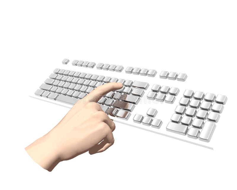 Virtual Keyboard stock illustration. Illustration of enter - 7073969
