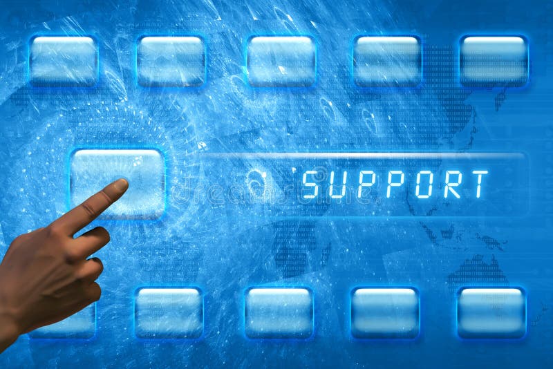 Support button stock image. Image of computer, search - 3355741