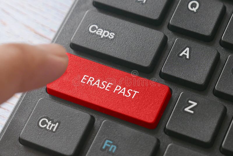 Erasing the Past stock photo. Image of forget, redo, delete - 15669488