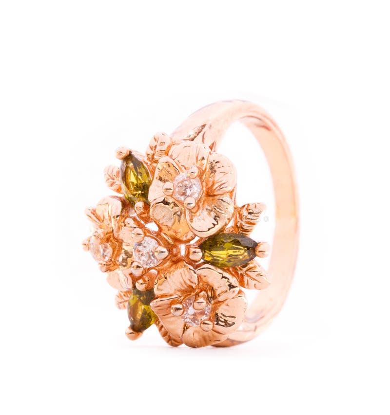 Finger ring with flowers stock photo. Image of accessory - 87277054