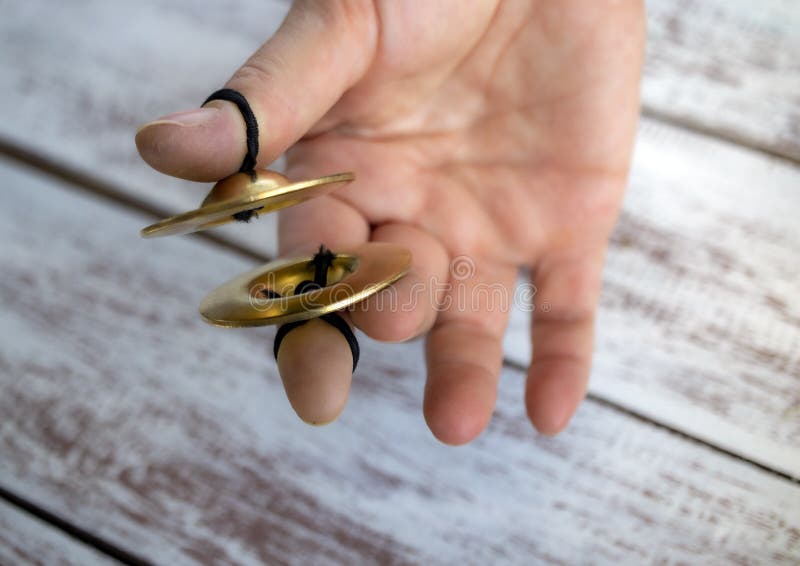 Finger-ringed Bell Belonging To Middle Eastern Culture. Stock Image ...