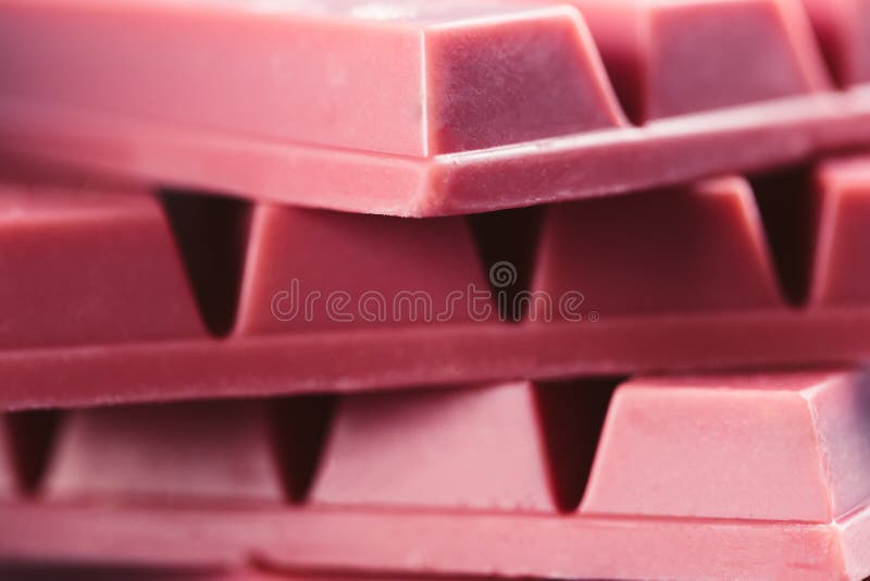 Finger Ruby Chocolate Bar stock photo. Image of cacao - 130380862