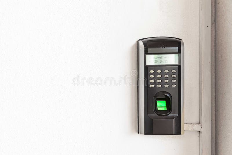 Finger Scanner and Enter the Code before Entering the Building Stock ...