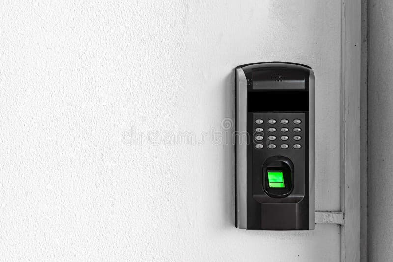 Finger Scanner and Enter the Code before Entering the Building Stock ...