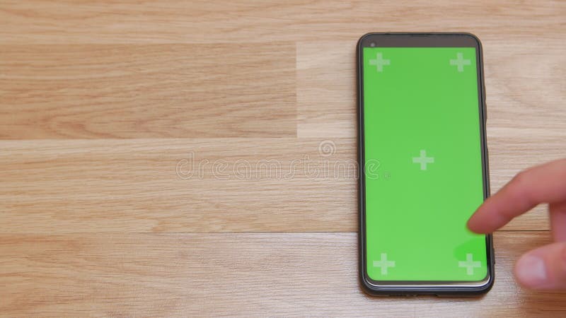 Finger Scroll Smartphone Green Screen Stock Footage - Video of mockup ...