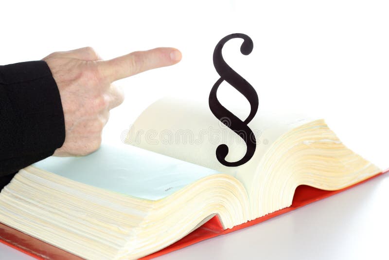 Finger is Showing To a Paragraph Stock Image - Image of icon, crime ...
