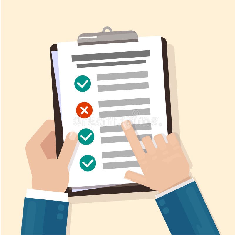 The Finger Shows the Choice. Select the Answer Stock Vector ...