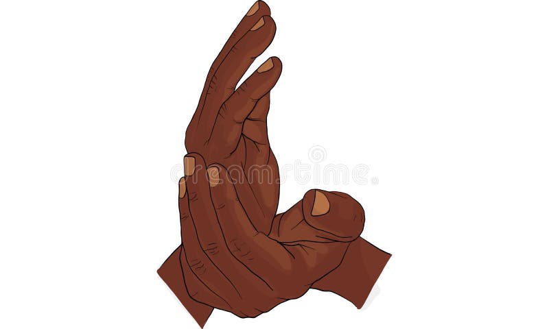 Finger Signal, Hand Signal Vector Stock Vector - Illustration of ...
